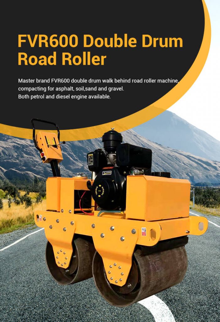 FVR600 Double Drum Road Roller - Master Machinery Since 2010
